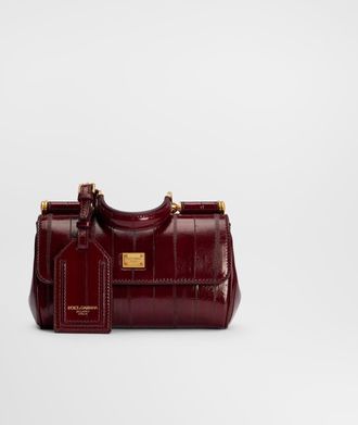 Dolce & Gabbana Handtasche My Sicily Mini Aus Aalleder - Frau Collection Rot Onesize