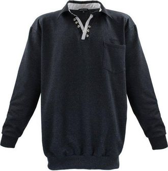 Lavecchia Sweatshirt Lavecchia Herren Sweatshirt LV-602 (Anthrazit-Grey, 5XL) Polo Langarmshirt