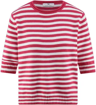 Peter Hahn Rundhals-Pullover Rollkante Peter Hahn pink