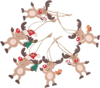 BESPORTBLE 6 St&uuml;ck H&auml;ngende Weihnachtsbaum Anh&auml;nger Vielseitiger Christbaumschmuck f&uuml;r Drinnen Party und Wohnraumdekoration