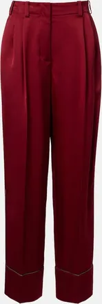 Givenchy Pantalon ample en satin de soie