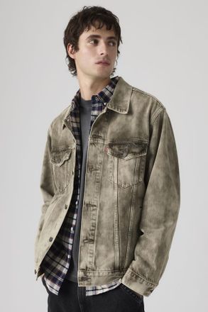Levi's Relaxed Trucker Jacket - Homme - Vert / Camo Avenue T - XL