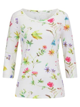 Efixelle Rundhals-Shirt 3/4-Arm Efixelle weiss