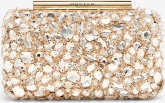 Alexander McQueen T-Bar Box-Clutch mit Kristallstickerei - Item 81371517HMU7050