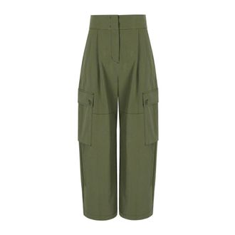 Max Mara Femme, Pantalons, Vert, Taille: 38 FR Aquila Cargo Pantalons