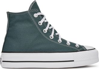 Converse Sneakers aus Stoff Converse Chuck Taylor All Star Lift Platform A12596C Grün