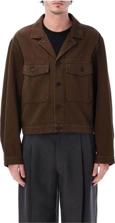 Christophe Lemaire Homme, Vestes, Brun, Taille: L Trucker Jacket