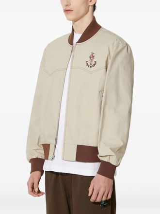 Icecream Bomberjacke mit Logo-Stickerei - Nude