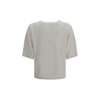 Brunello Cucinelli Cashmere and Silk Sweater - White