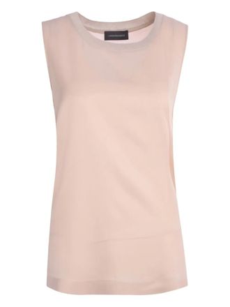 Lorena Antoniazzi débardeur à col rond - Rose
