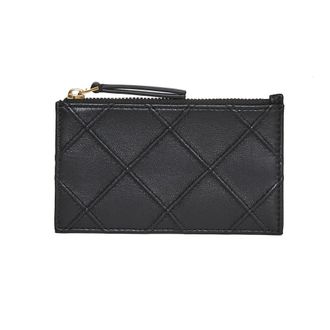 Tory Burch Fleming Soft Zip Card Case - - Accessories - Damen - Schwarzk - ONE SIZE