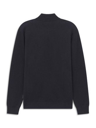 Bugatti Strickjacke Regular Fit Regular Fit Stehkragen Rei&szlig;verschluss