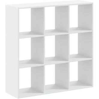 vidaXL B&uuml;cherregal Wei&szlig; 102x32x102 cm Holzwerkstoff vidaXL