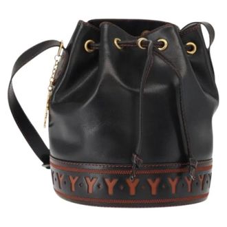 Saint Laurent Sac bandouli&egrave;re seau vintage Pre-owned - Femme - Pre-owned - Noir - Taille: ONE Size