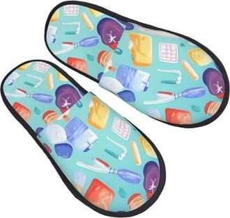 Generic Pantoufles En Feutre Mod&egrave;le DArticles M&eacute;dicaux &Agrave; Gradient Lavables Fourrure Pantoufles Antid&eacute;rapant Chausson Hotel Pour Camping Int&eacute;rieur Chambre L