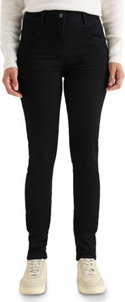 Cecil Damen 3716447 Slim Fit Jeans, Schwarz, 28W / 30L EU