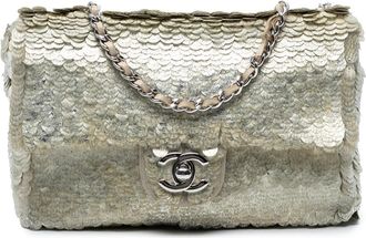 Chanel Hobo Bags - Small Paillettes Sequin Single Flap - Gr. unisize - in Braun - f&uuml;r Damen