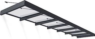 Palram Canopia by Palram Vordach Sophia XL 6.6x1.4 anthrazit, klar