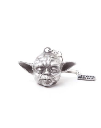 Bioworld Star Wars Yoda 3D Anh&auml;nger Metall Schl&uuml;sselanh&auml;nger, One Size, Silber (Ke150704Stw) Schl&uuml;sselanh&auml;nger, 16 cm, Multi