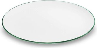 Gmundner Keramik Platte oval Grösse: l= 33 cm x b= 26 cm x h= 2.5 cm Grüner Rand Geschirr, handgemacht in Österreich