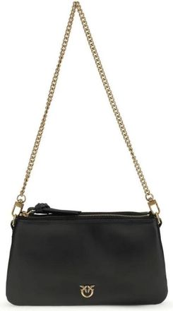 Pinko Pinko, Femme, Sacs, Noir, Taille: ONE Size Double Mini Sac bandouli&egrave;re
