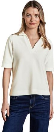 Street One A322955 Polo structuré, Blanc cassé, 42 Femmes