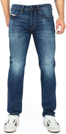 Diesel Jean stretch coupe droite fuselée pour homme - Buster X RB062, bleu, 34W / 32L
