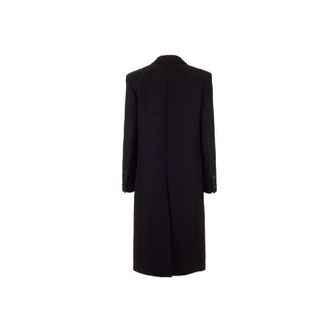 Saint Laurent Womens Black Acetate Coat Clothing