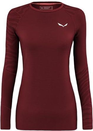 Salewa Cristallo Warm AMR W L/S Tee., Syrah, L