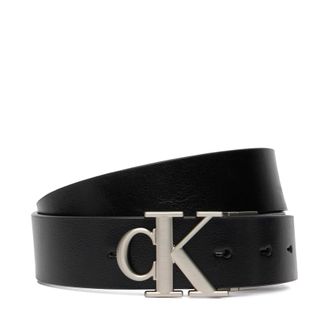 Calvin Klein G&uuml;rtel Calvin Klein Ck Buckle Tumbled 35Mm Adj/Rev LV04D7049G Schwarz