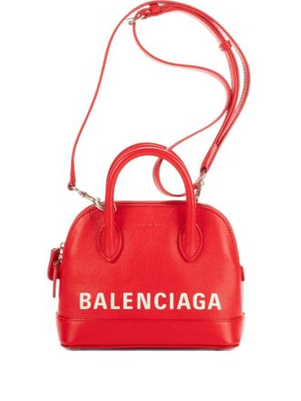 Balenciaga sac &agrave; main &agrave; logo (ann&eacute;es 2000) - Rouge