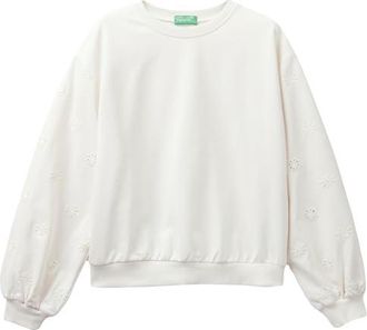 Benetton Undercolors of Benetton Maillot G/C M/L 3bc1d1073 Sweat sans Capuche, Cr&egrave;me 0z3, M Femme
