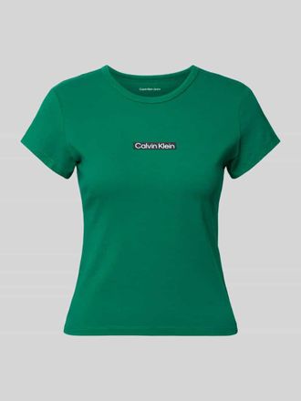 Calvin Klein Jeans T-Shirt mit Rundhalsausschnitt und Label-Print