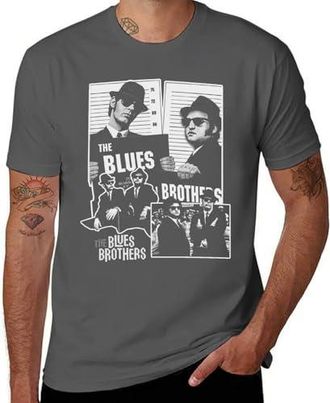 Generic Blues Brothers - Camiseta para Hombre Y Hombre | Dan Aykroyd Film | M2, Style gris fonc&eacute;, XL