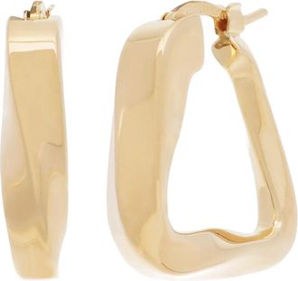 Bottega Veneta Ohrringe - Twist Triangle Hoop - Gr. unisize - in Gold - f&uuml;r Damen