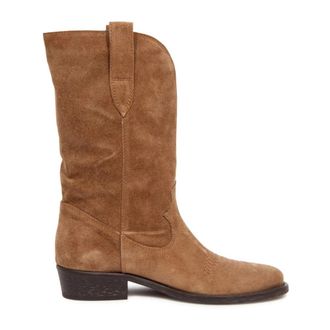 Via Roma 15 Wildlederstiefel - - Shoes - Damen - Braun - 36 EU