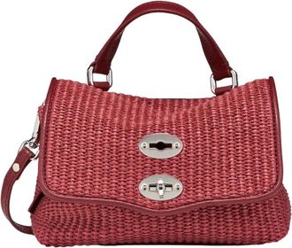 Zanellato Femme, Sacs, Rouge, Taille: ONE Size Postina Vimini