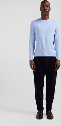 Eden Park T-shirt Manches Longues En Coton Ciel Patch Dos Imprim&eacute; Fleuri Coupe Regular