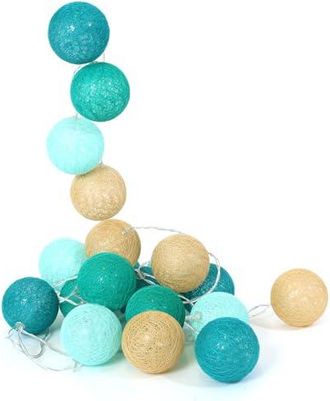 The Home Deco Factory Yucatan Garland mit 20 LEDs, 3.45 m, Blau