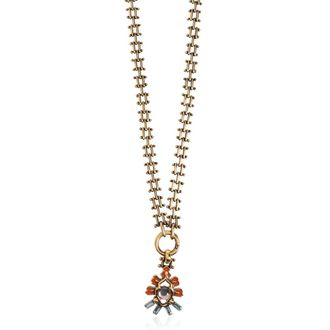 Etro Messingkette mit Anh&auml;nger - - Accessories - Damen - Gelb - ONE SIZE