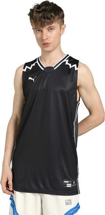 Puma Hoops Team Game Basketballtrikot Herren schwarz/wei&szlig;, XXL