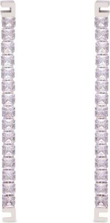 Elisabetta Franchi Boucles doreilles Strass - Femme - Accessoires - Gris - Taille: ONE Size
