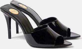 Saint Laurent Pantoletten Romy aus Lackleder