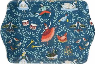 Ulster Weavers 12 Days of Christmas Tablett - Scatter One Size in Blau