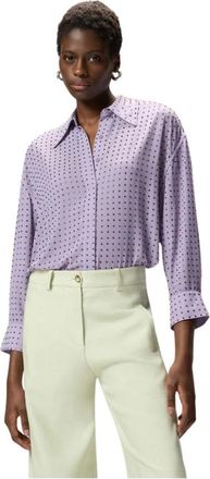 Pinko Pinko, Femme, Blouses et Chemises, Violet, Taille: 36 FR Chemise Oliva