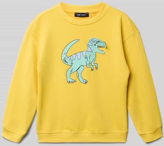 Blue Seven Regular Fit Sweatshirt mit Allover-Motiv-Print