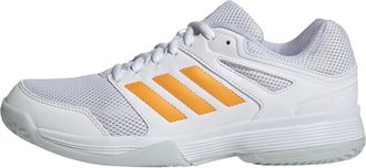 adidas Damen Speedcourt Women Indoor Shoes, FTWR White/Pure Tangerine/Crystal Sky, 43 1/3 EU