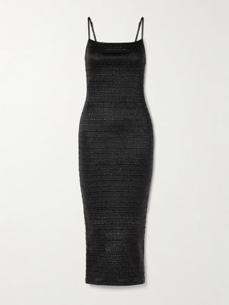 Nanushka Barra Midikleid Aus Gerafftem Okobor - Schwarz