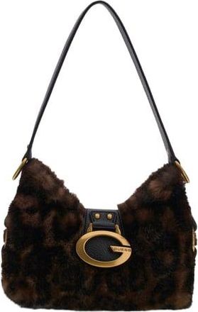 Guess Sac port&eacute; &eacute;paule effet fourrure