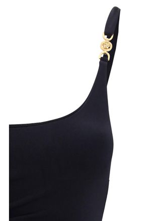 Versace Womens Swimsuit Medusa 95 Black Polyamide Swimwear Sea Clothing